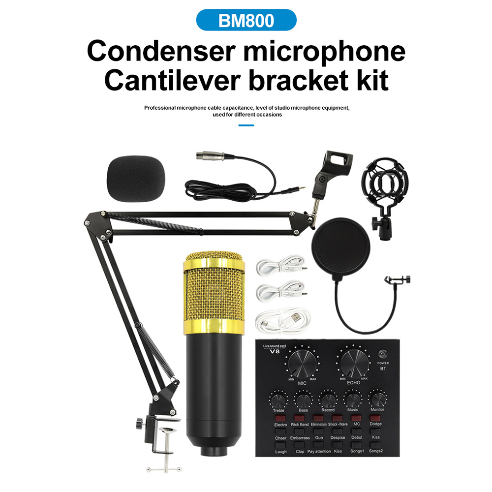 Condenser Microphone Influencer Anchor Mobile Phone Computer Cantilever ...