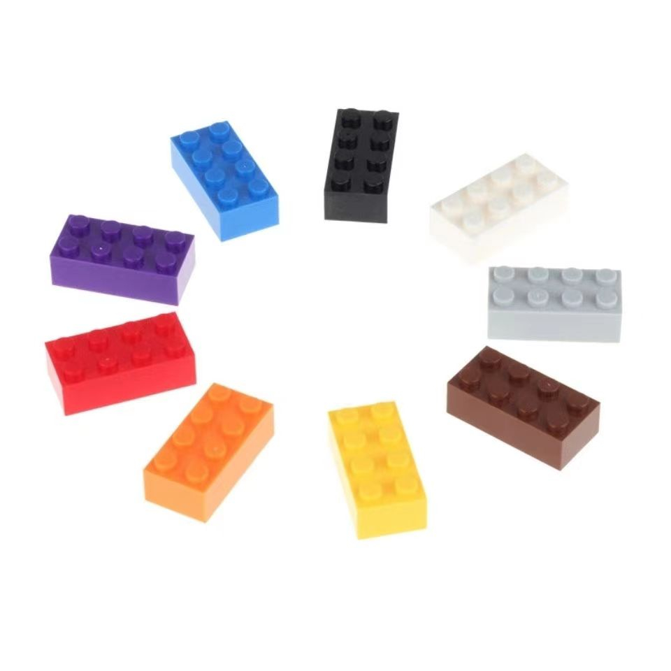 Small Particle MOC Assembly Parts High Brick 2x4 Compatible 3001 ...