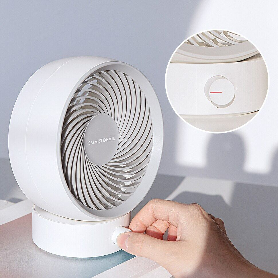 SmartDevil USB Desk Fan, Small Personal Desktop Table Fan with Strong ...