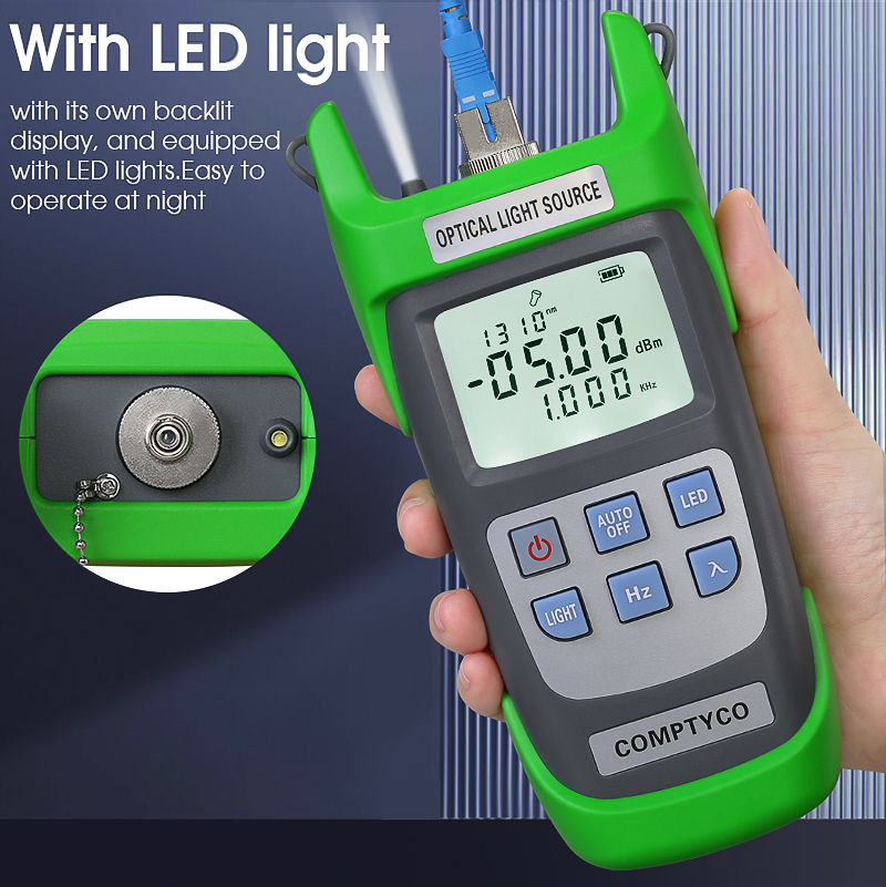 OLS COMPTYCO AUA-D1315 handheld optical fiber stabilized light source ...