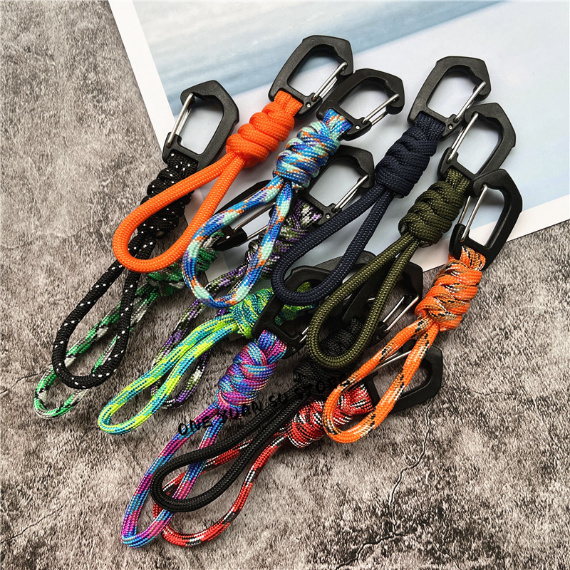Key Chain Braided Keycord Outdoor Lanyard for Knife Anti-lost Strap ...