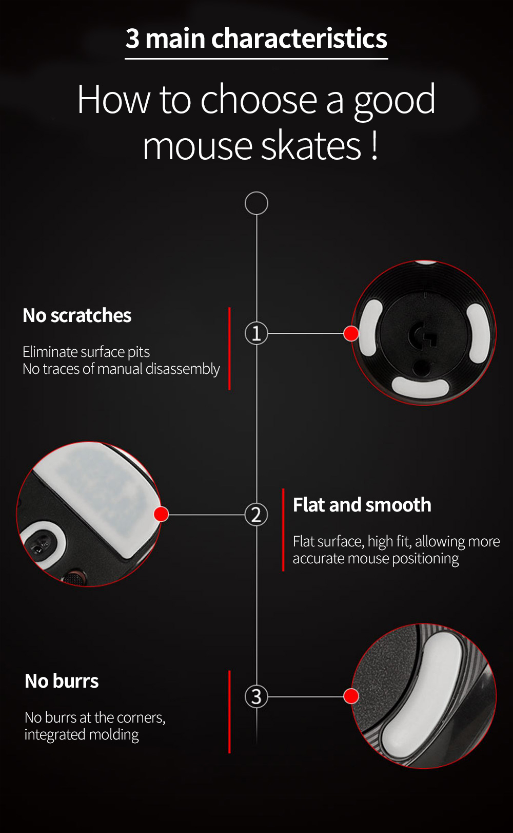 2set For Logitech G304/305 G-PRO GPW G403/603/703 G903 G402 wireless ...