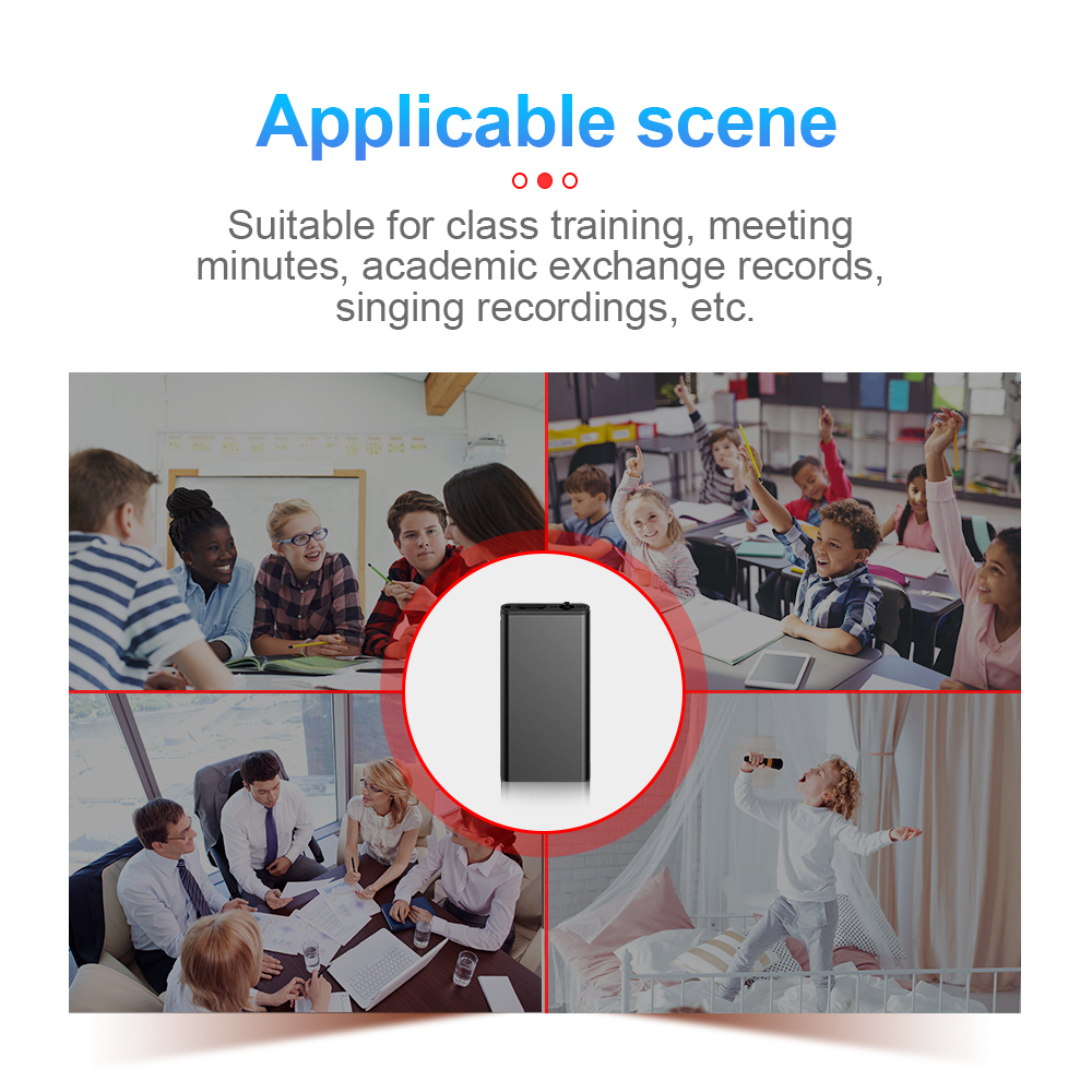 Mini voice recorder magnetic spy hidden audio recording Digtal ...