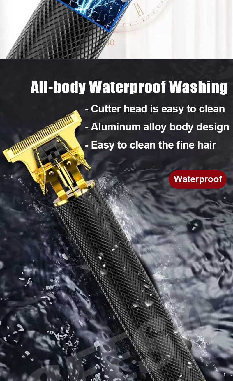 GEESO Barber Hair Trimmer Hair Cutter Cordless Rechargeable Haircut ...