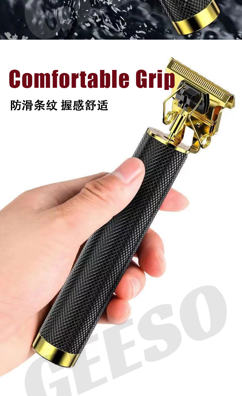 GEESO Barber Hair Trimmer Hair Cutter Cordless Rechargeable Haircut ...
