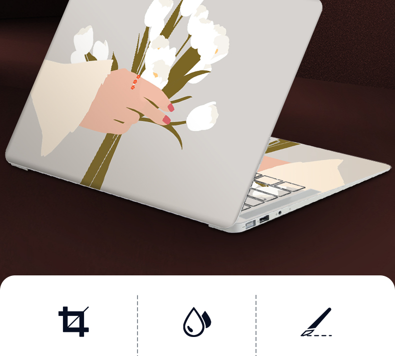 Pre-cut Laptop sticker Matte skin,Cute Cartoon Art decal,For ASUS/Acer ...
