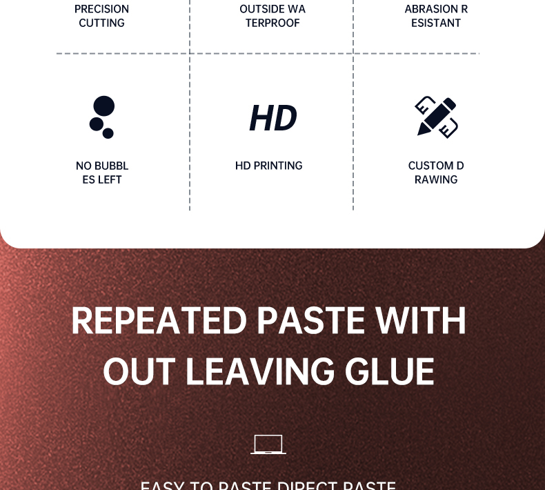 Pre-cut Vinyl Film Sticker,Black Cover Art decal,For Laptops of various ...
