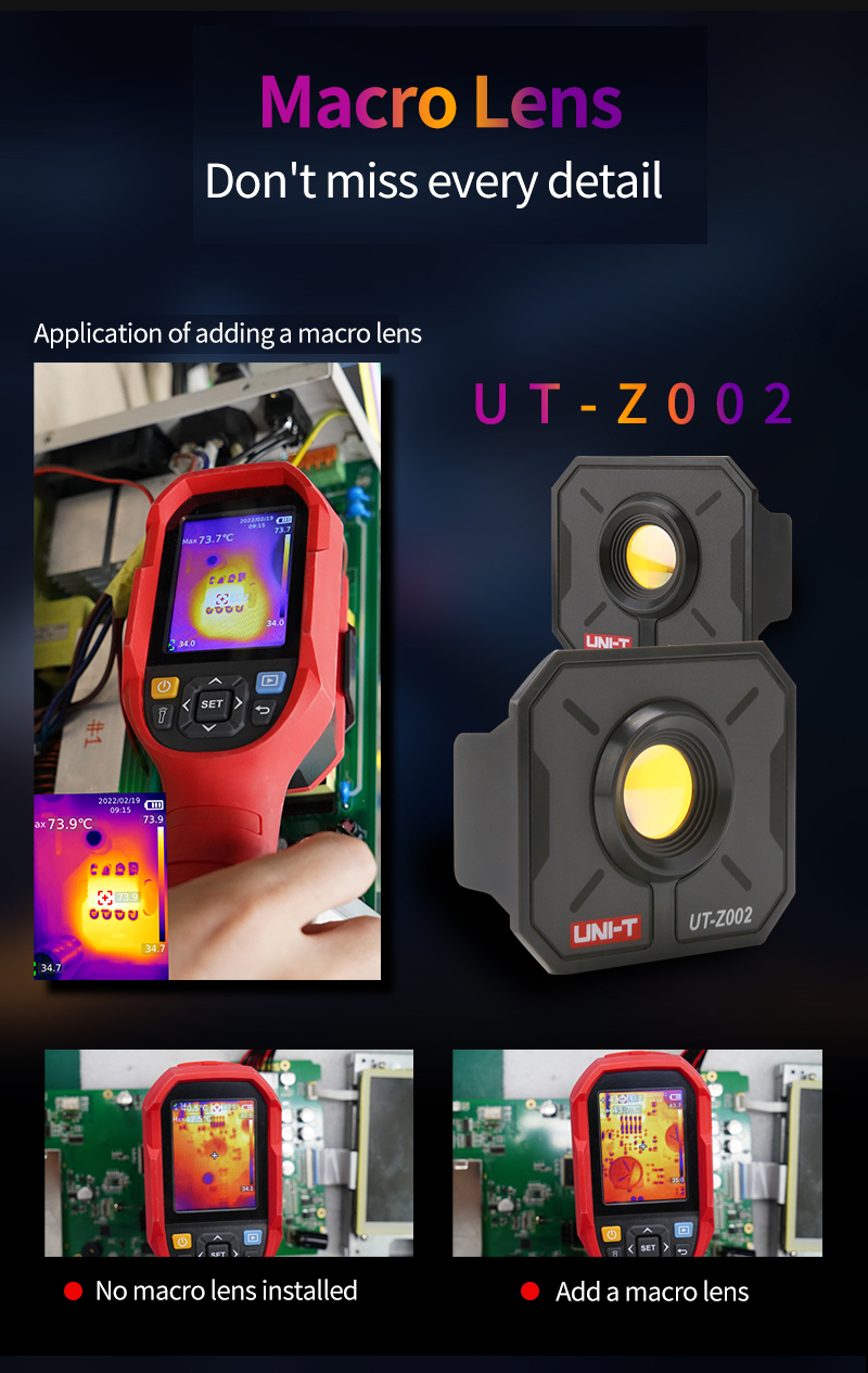 UNI-T Thermal Camera Macro Lens UT-Z002 High Precision Thermal Imager ...