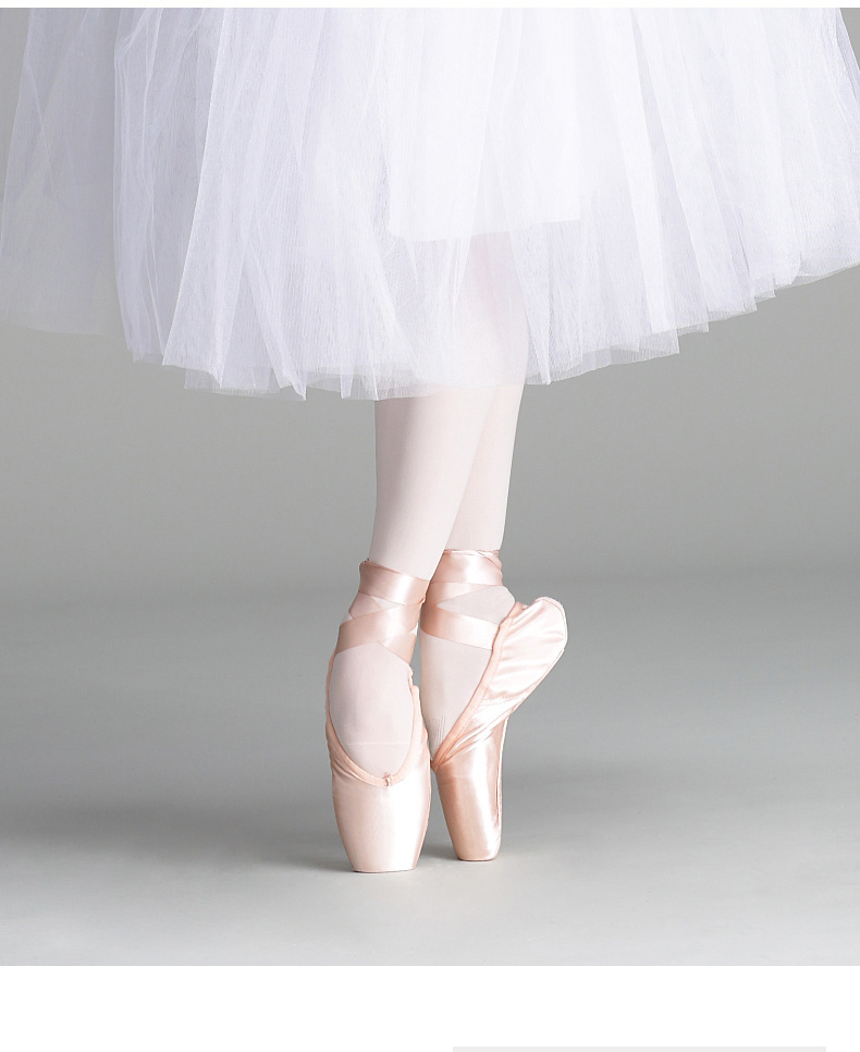 Ballet Pointe Shoes Satin Professional Hard Ballet Shoes for Women ...