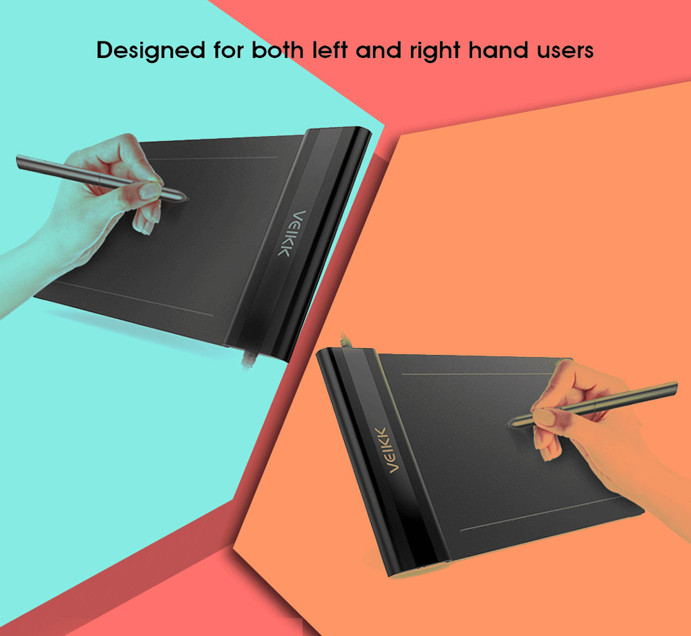 VEIKK S640 Drawing Tablet 6x4 Inch Pen Tablet with Battery-Free Stylus ...