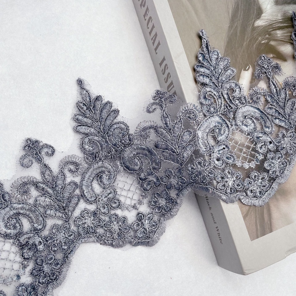 1 Meter Price Border Lace Corded Ready Stock | Shopee Malaysia