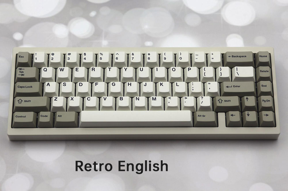 【JKDK】White Black Red Green Pink Blue Japanese Minimalist White PBT Dye ...