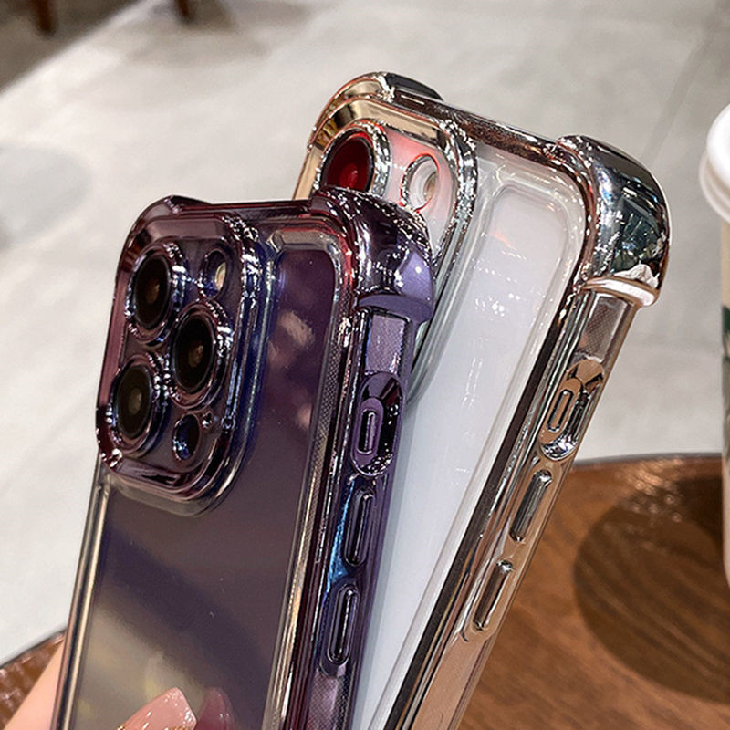 Luxury Shockproof Plating bumper Four Corner Phone Case For iPhone 16 ...