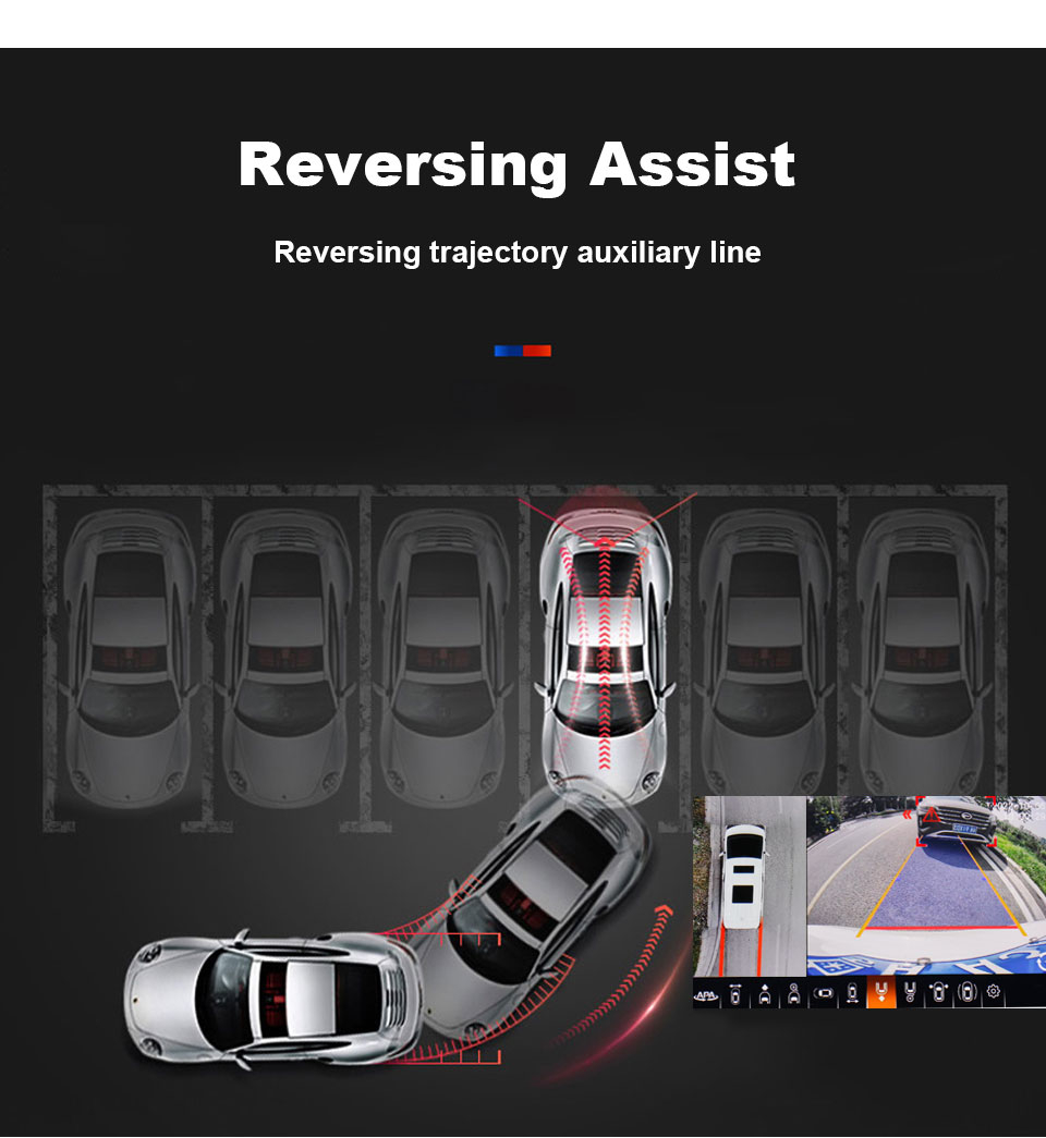 Smartour AI 3D 360 Car Camera Surround View System Driving With Bird ...