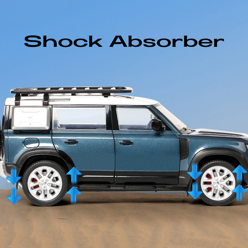 【RUM】1:18 Scale Land Rover Defender 110 Alloy Car Model Light & Sound ...