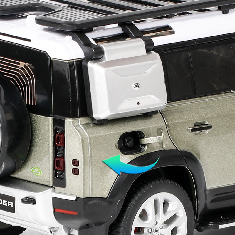 【RUM】1:18 Scale Land Rover Defender 110 Alloy Car Model Light & Sound ...