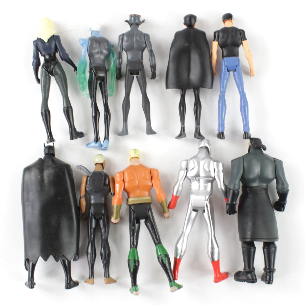 10Pcs/Set 10-12cm DC Comics Justice League Batman Superman Aquaman ...
