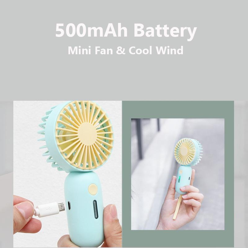 Portable Mini Fan Cool Wind Summer Artifact 500mAh Large Capacity Fan ...