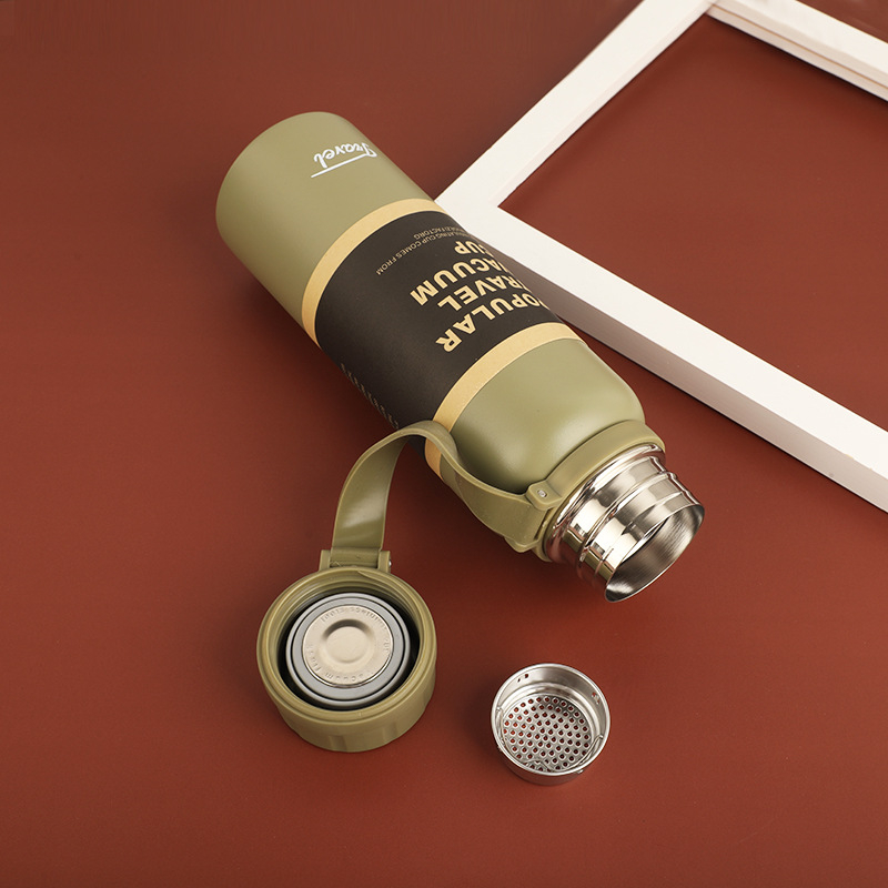 1100ml/850ml/650ml Double Stainless Steel Sport Thermal Flask Leak-Proof Insulation Bottle ...