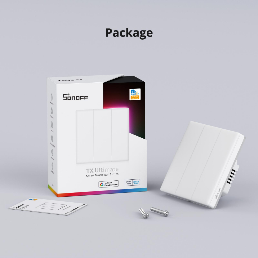 SONOFF T5 TX Ultimate Smart Wall Switch Full Touch Access LED Light ...