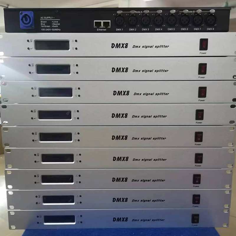 Artnet dmx converter and dmx amplifier with RDM 8 port way ...