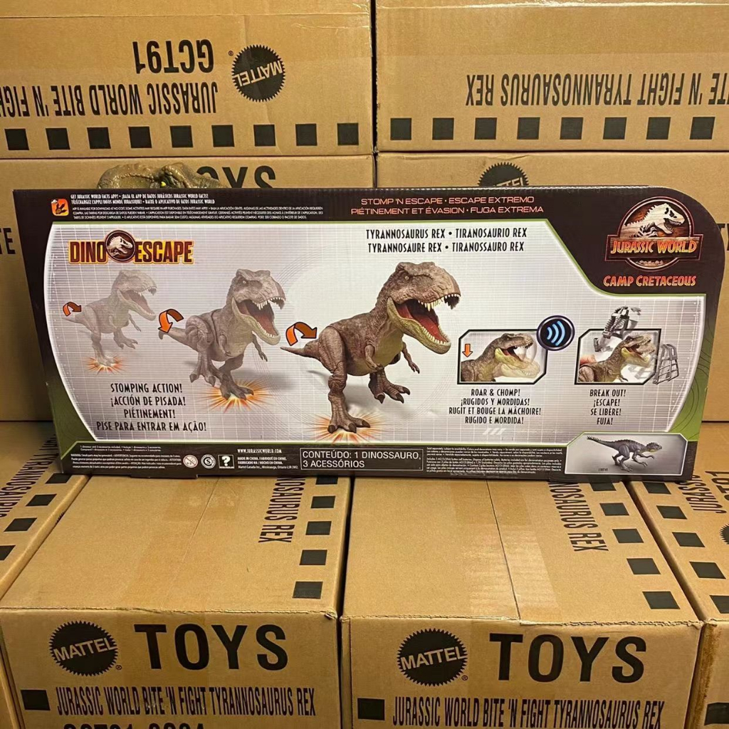 Jurassic World Camp Cretaceous Dinosaur Toy, Stomp 'N Escape ...
