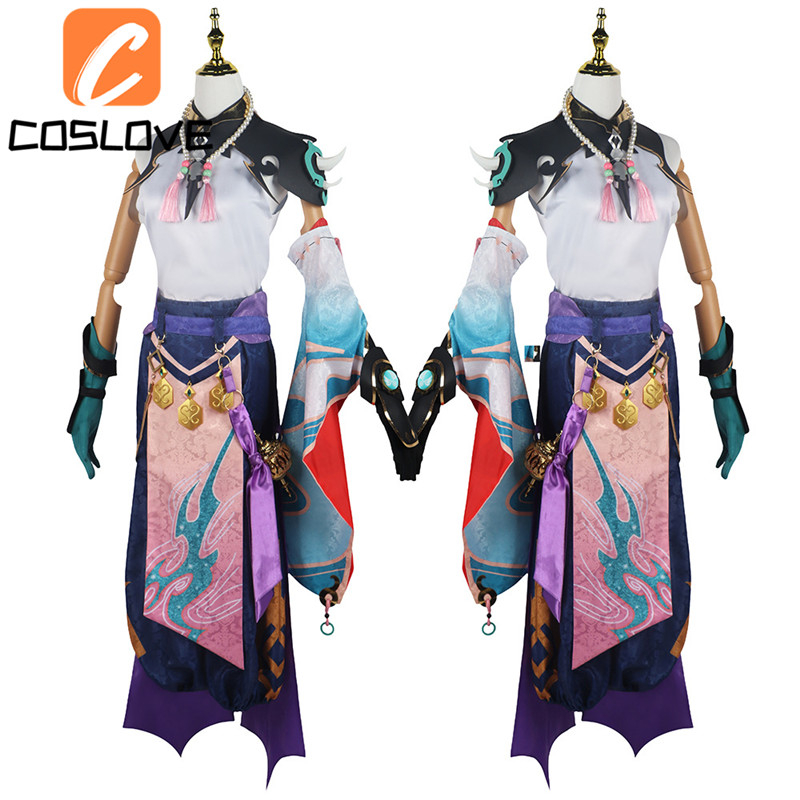 Anime Genshin Impact Xiao Cosplay Costume Dress Full Set Suit For ...