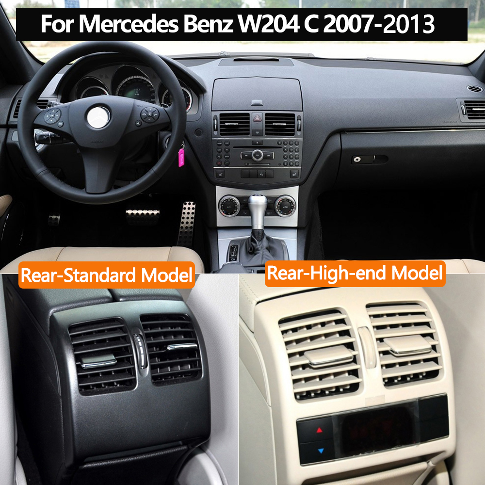Upgraded W204 Rear Air Conditioning AC Vent Grille Outlet For Mercedes ...