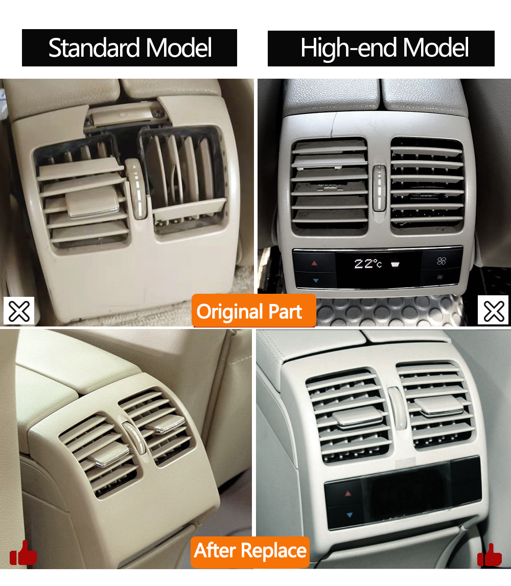 Upgraded W204 Rear Air Conditioning AC Vent Grille Outlet For Mercedes ...