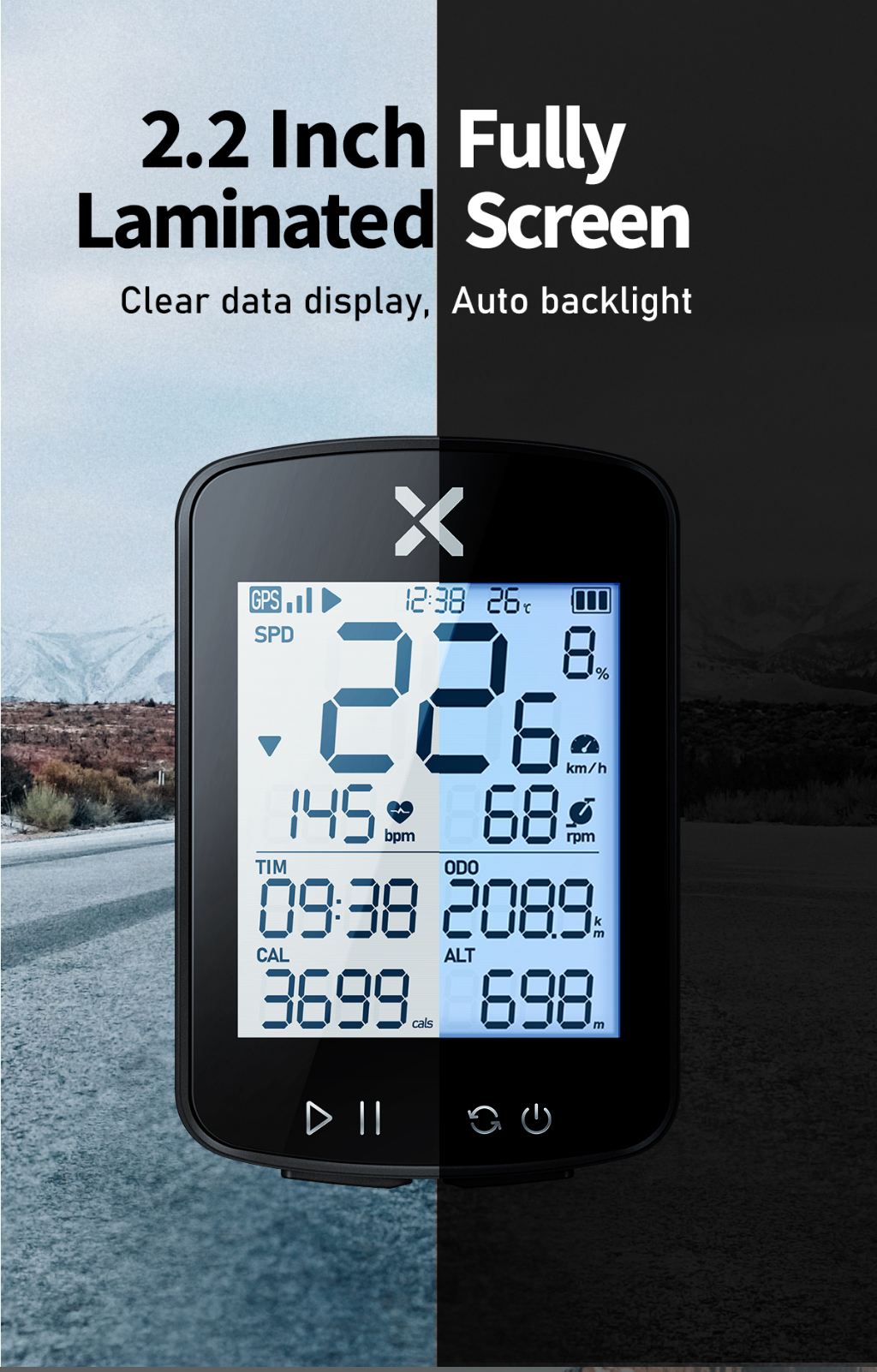 New Version XOSS G+ G2 G Plus 2nd Bike Computer GPS Generation Cycling ...