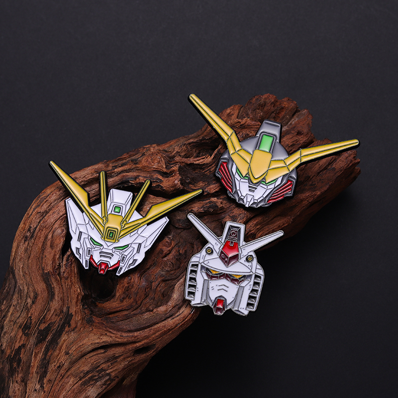 Robot Enamel Pin Cartoon Badge Metal Anime Lapel Clothes Backpack Hat ...