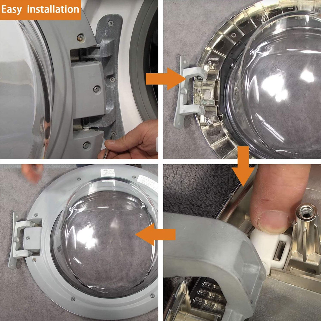 Havashop Washing Machine Door Hinge Aluminum Alloy Washer Replacement ...