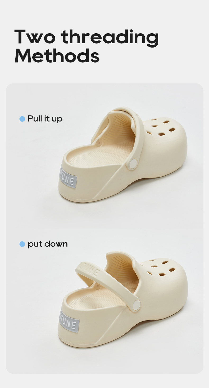 UTUNE Sandals for Women Thick Sole Clogs Shoes Men Beach Sandals ...