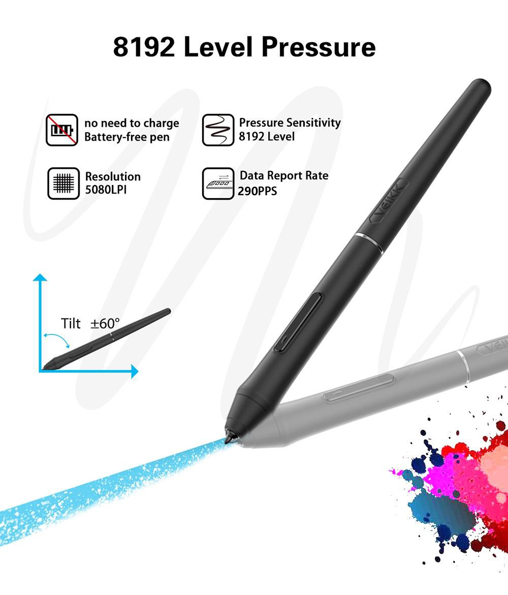 VEIKK Digital Graphic Drawing Tablet VK640 Pen Tablet Support Android ...
