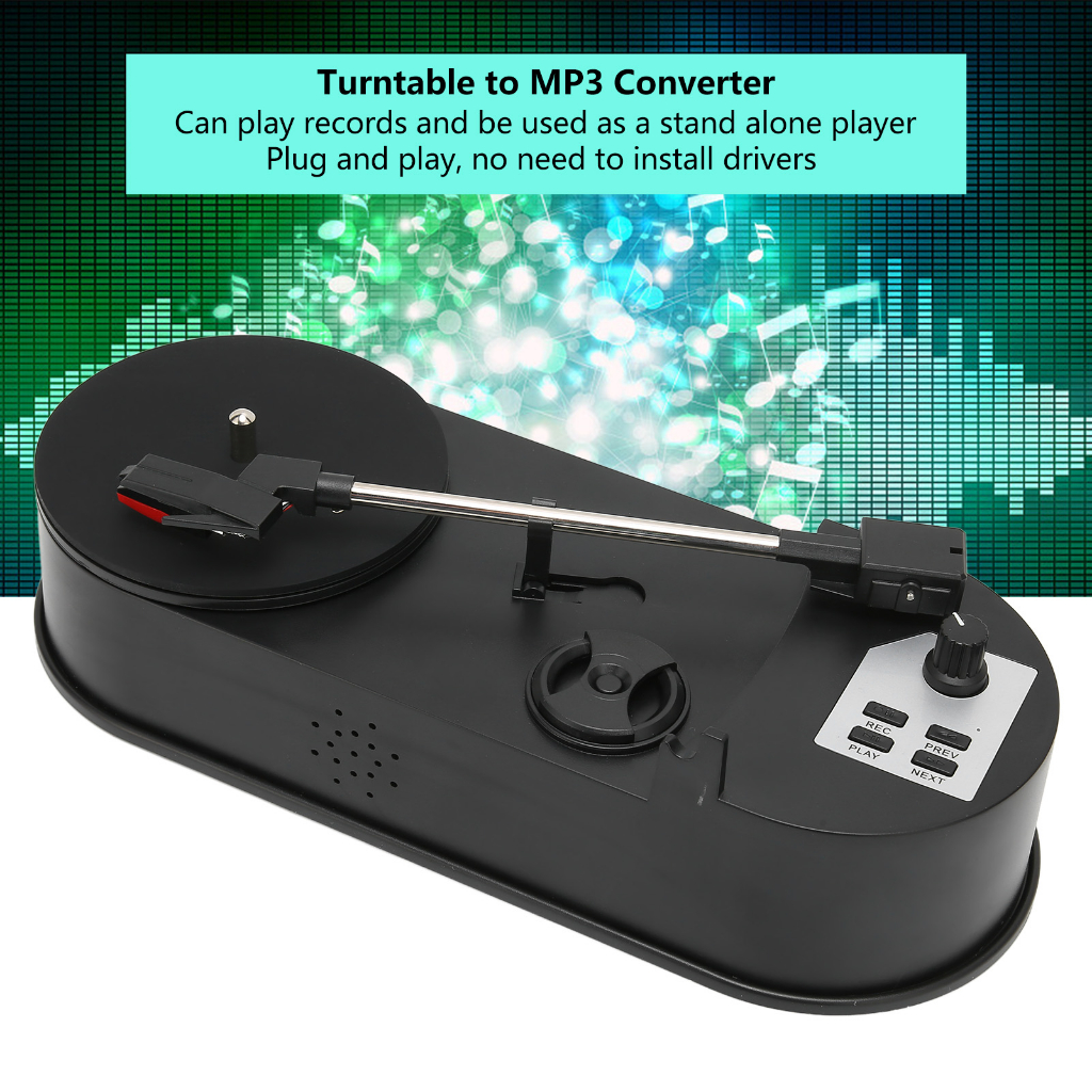 HEEPDD Vinyl Turntable Record Player USB 2.0 To MP3 Converter Disks ...