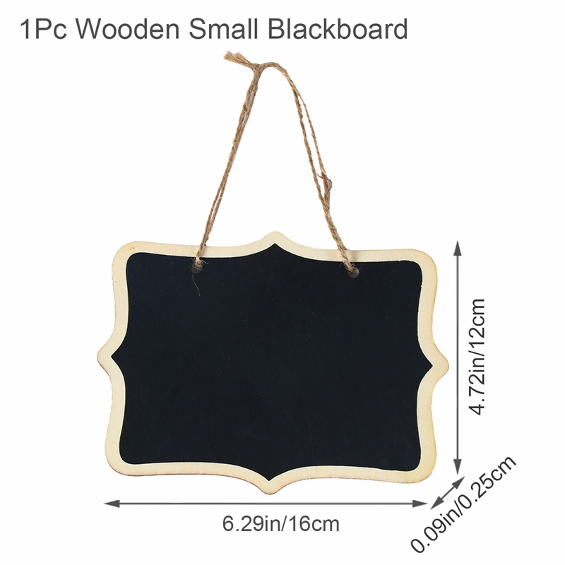 Mini Erasable Chalkboards with Hanging String Small Wooden Blackboard ...