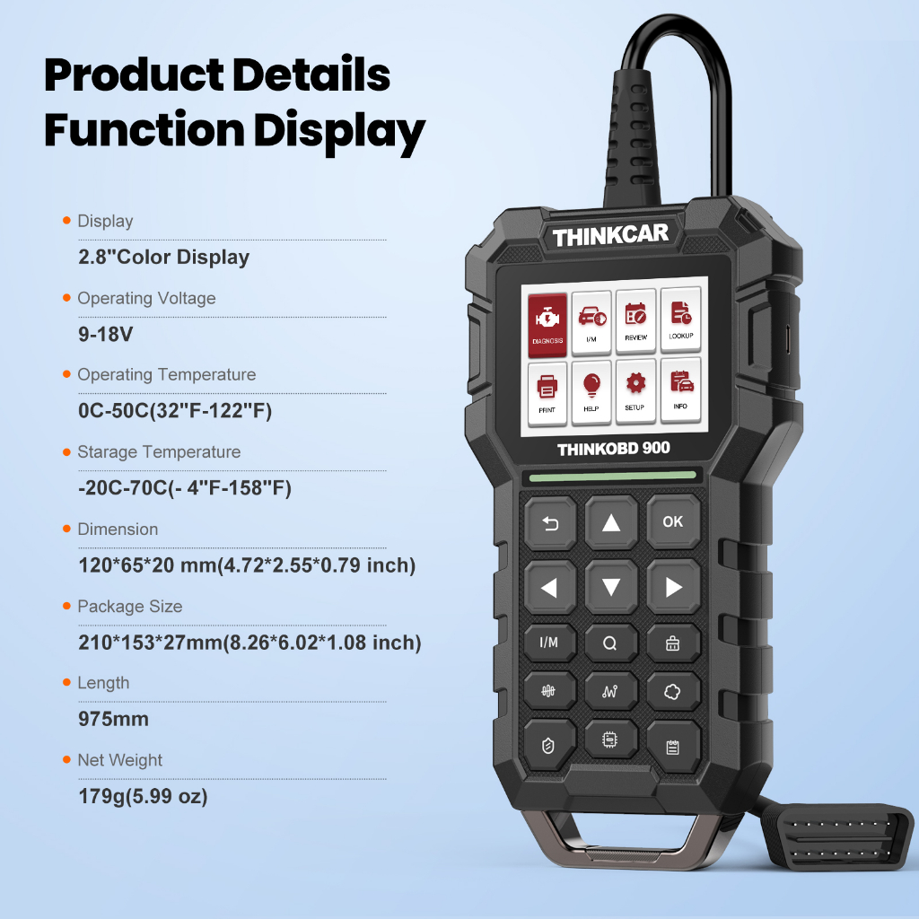 Thinkcar Thinkobd 900 Obd2 Diagnostic Tool Car Code Reader Professional
