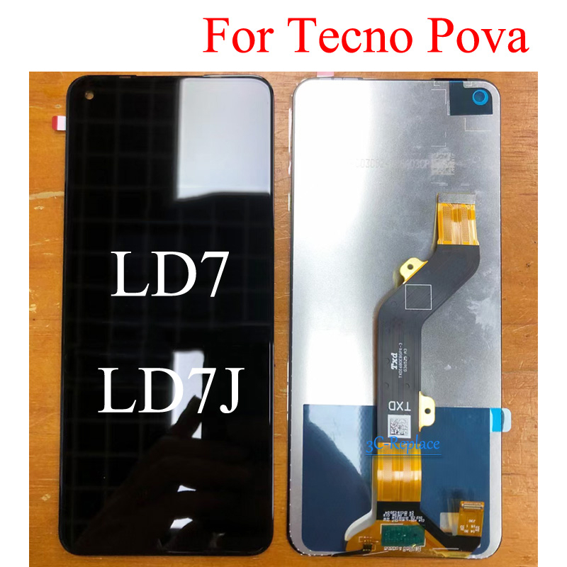 Original For Tecno Pova LCD Display Touch Screen Digitizer LD7 LD7j LCD ...