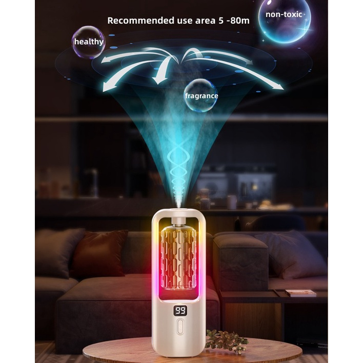 Automatic Aroma Diffuser Rechargeable humidifiers Digital display ...