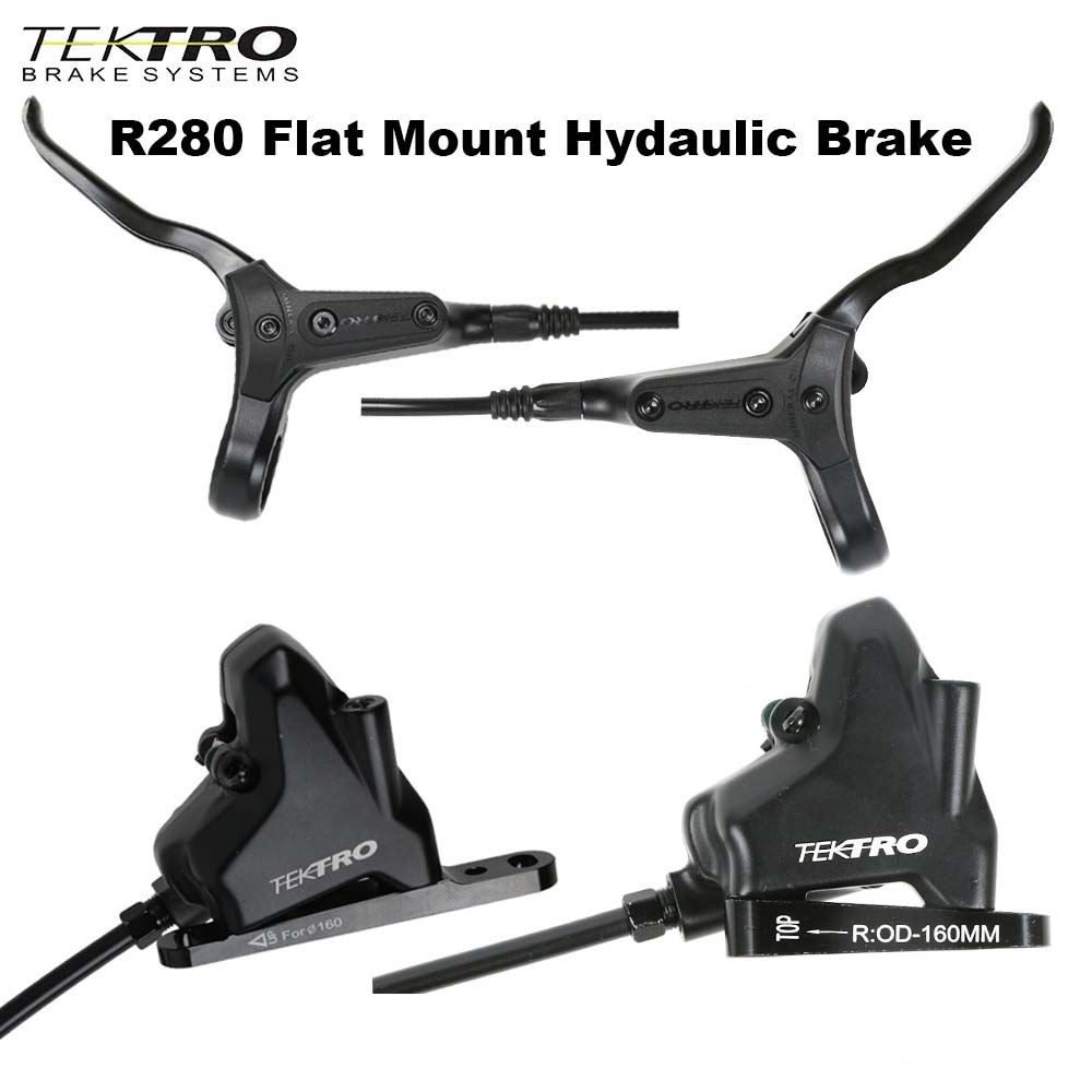 TEKTRO HD-R280 Flat Bar Gravel Road Bike Hydraulic Disc Brake FM Flat ...