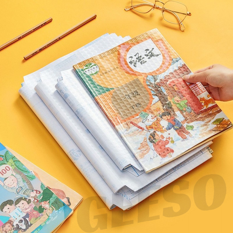 GEESO 30 Sheets Self Adhesive Book Cover Pembalut Buku Teks Self ...