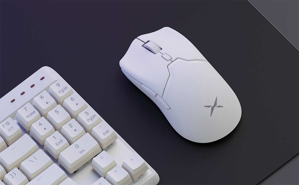 Delux M800 PRO PAW3395 Glass Feet Wireless Gaming Mouse 72g Lightweight Wired Gaming Mouse ...