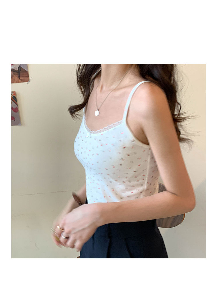 Women's Cropped Floral Cotton Sling crop top【9968】 | Shopee Malaysia