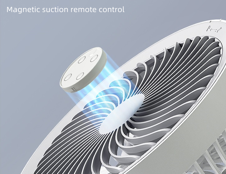 Edon Electric Fan Portable USB Desktop Mini Fan 4 Speeds Auto Rotation ...