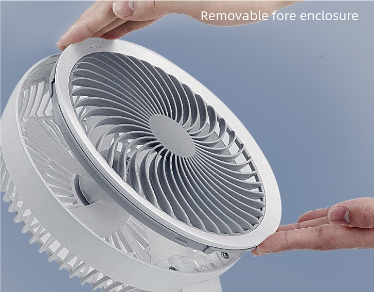 Edon Electric Fan Portable USB Desktop Mini Fan 4 Speeds Auto Rotation ...