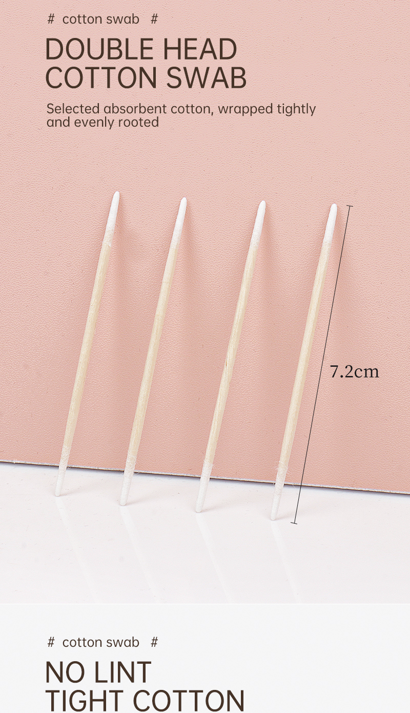 100/300 Pcs Disposable Ultra-small Cotton Swab Brush Lint Free Micro ...