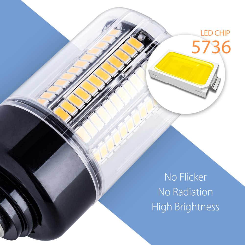 E14 Corn Bulb E27 LED Lamps 220V B22 High Power 28 40 72 108 132 156 ...