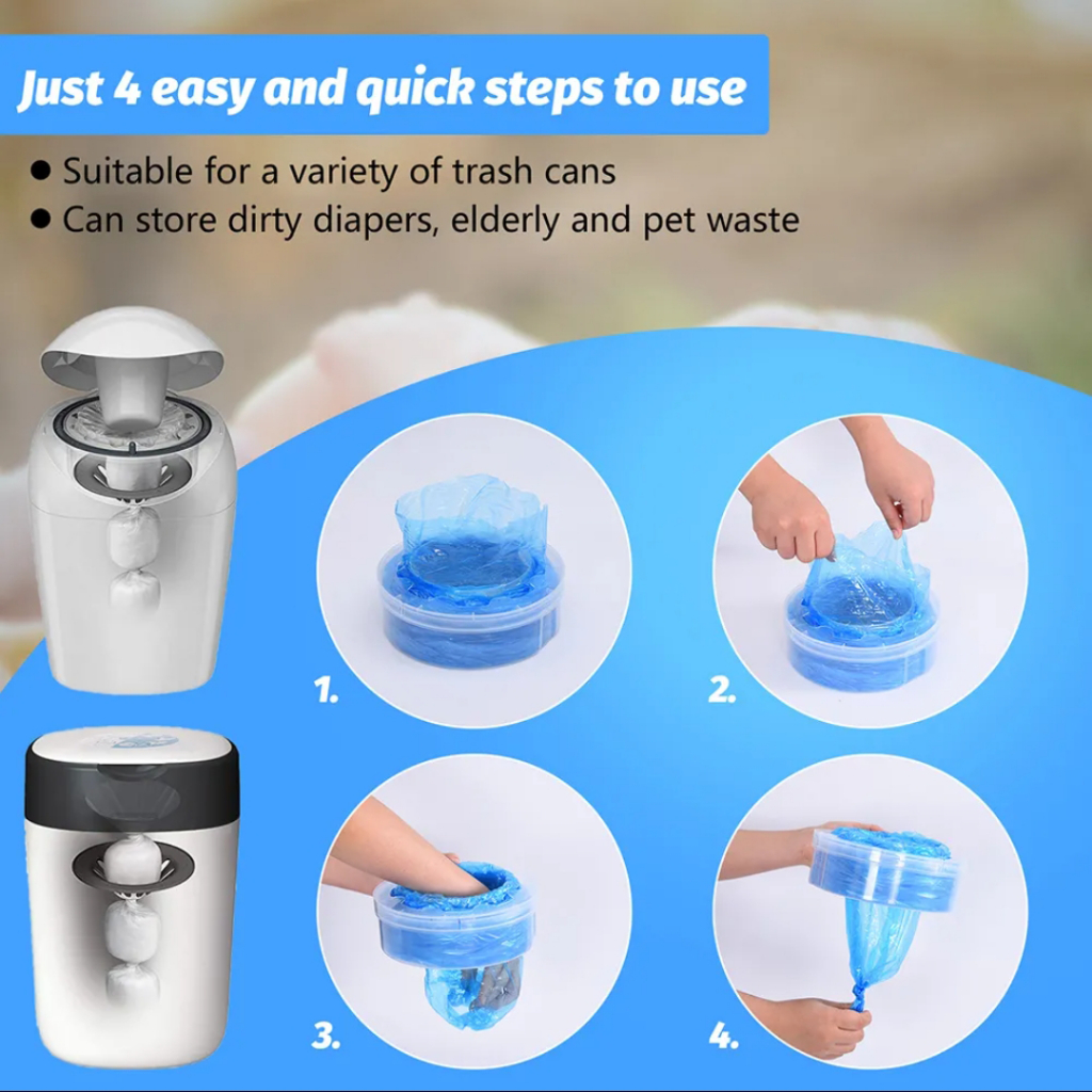 Genie Angel care Diaper Thick Extra-Long Garbage Bag Baby Diaper Bucket ...