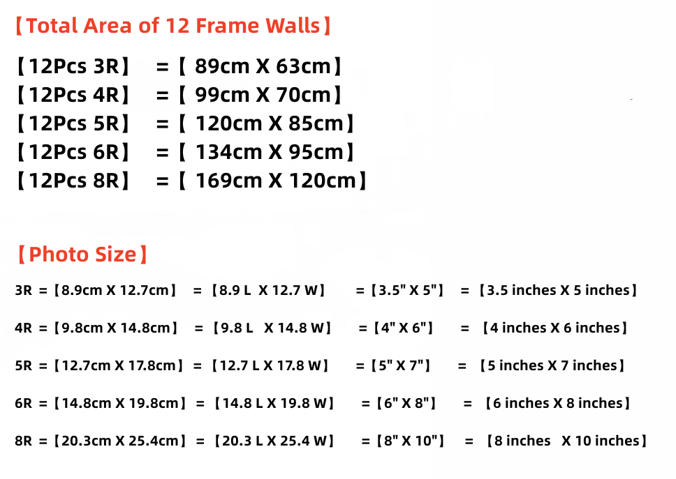 Diy 12 Pcs Photo Frame Wall Decor Wall Photo Minimalist Picture Frames ...
