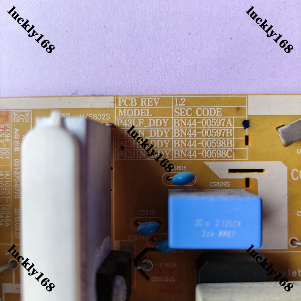 Samsung TV PS43F4000 PS43F4000AR PS43F4000ARXXM PS43F4000AJ Plasma Power Board BN44-00597A /B ...